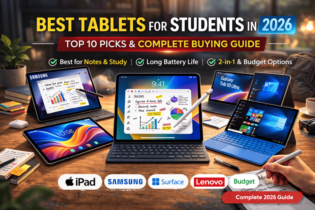 Best Tablets For Students In 2026 || Top 10 Picks & Complete Buying Guide